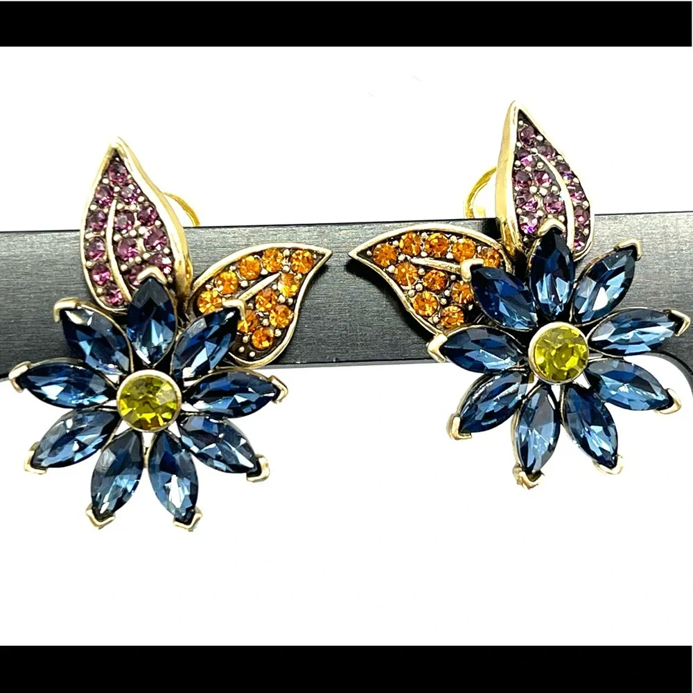 Heidi Daus | Jewelry | Heidi Daus Clip On Glorious Garden Floral ...